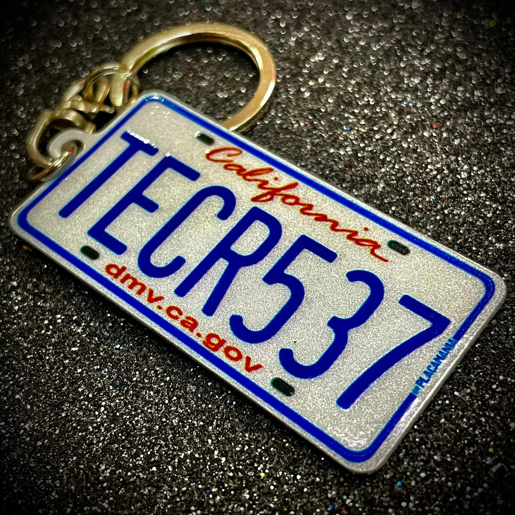 California License Plate Custom Keychain – Placamania