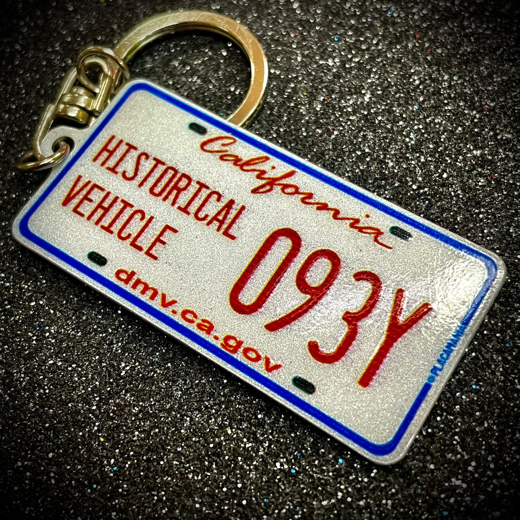 California License Plate Custom Keychain – Placamania