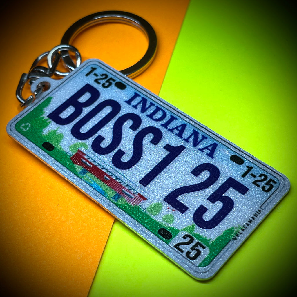Indiana License Plate Custom Keychain – Placamania